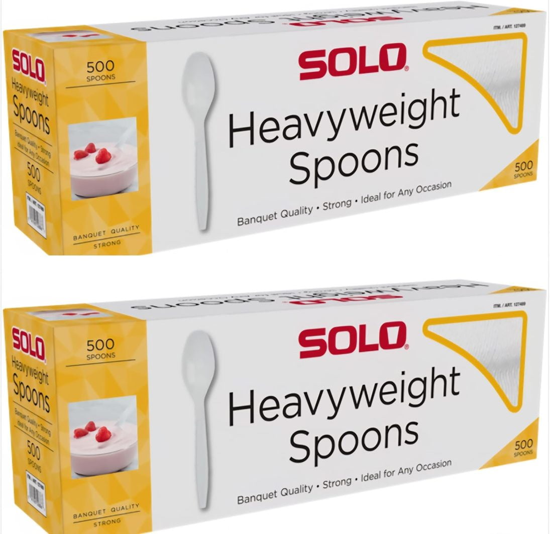 JCLP White Heavyweight Spoons, 500 Count (2 Pack) - Walmart.com