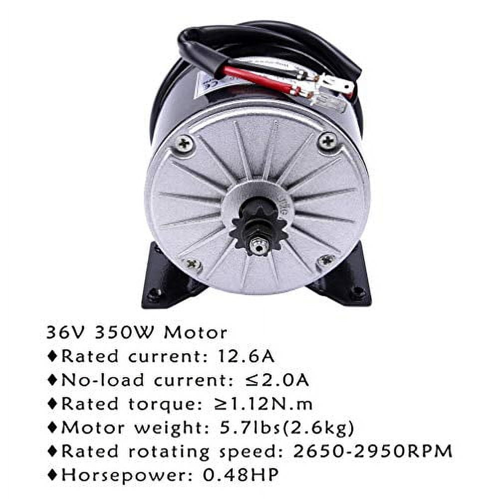 JCMOTO 36v 350w Brushed Speed Motor and Controller Set for Electric ...