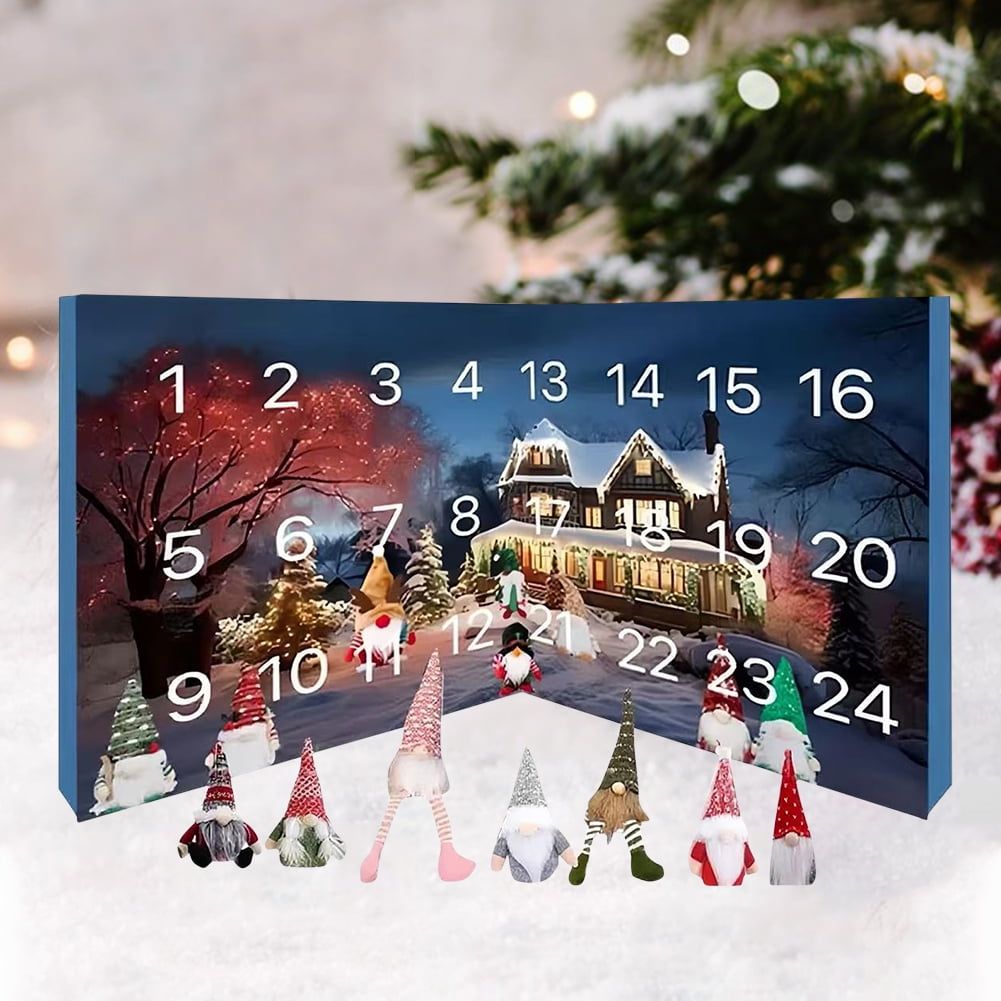 JCMZJ Gnomes Advent Calendar 2025, 24pc Christmas Gnome Blind Box ...