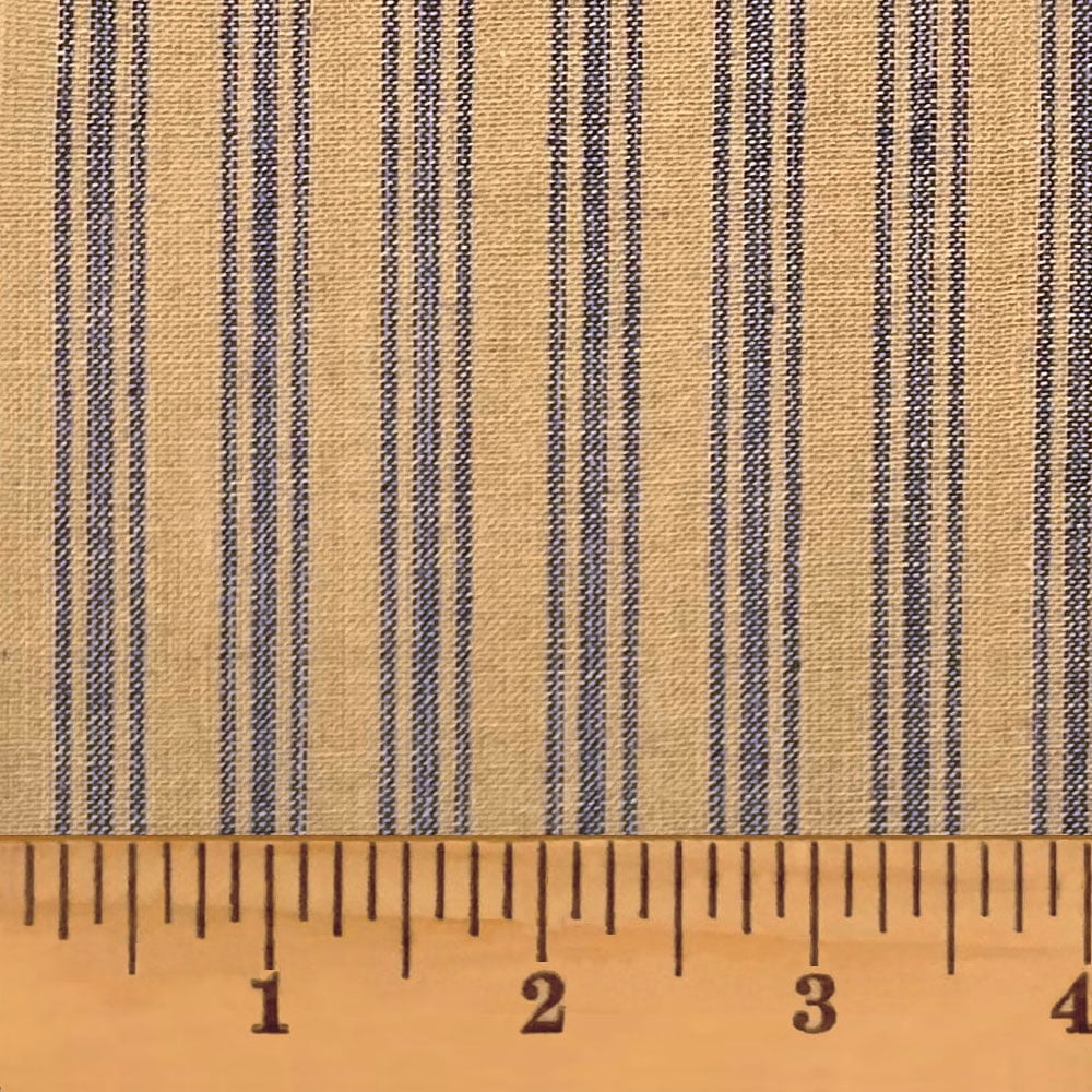 JCS Heritage Navy Blue Ticking Stripe Cotton Homespun Fabric - Sold by ...