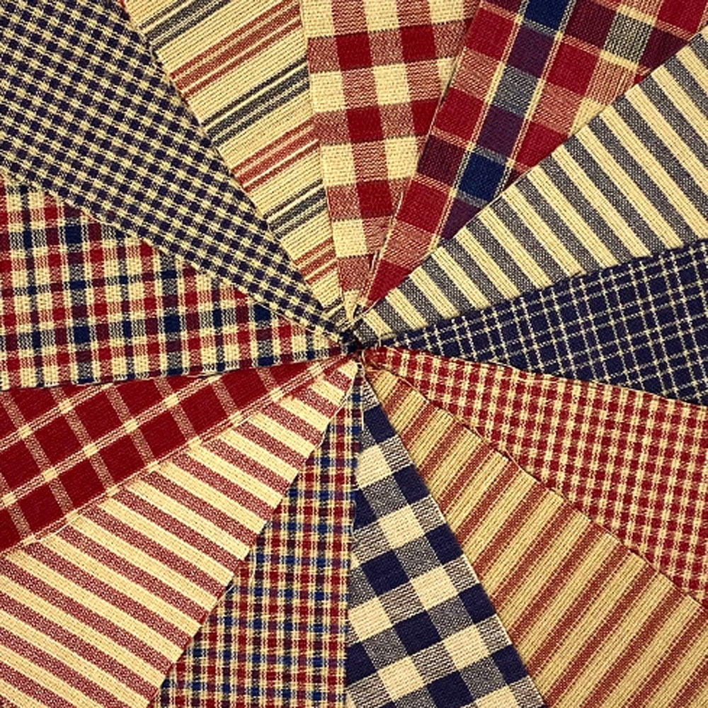 JCS American Heritage Red & Blue Ragged Homespun Cotton Quilt Kit (200 ...