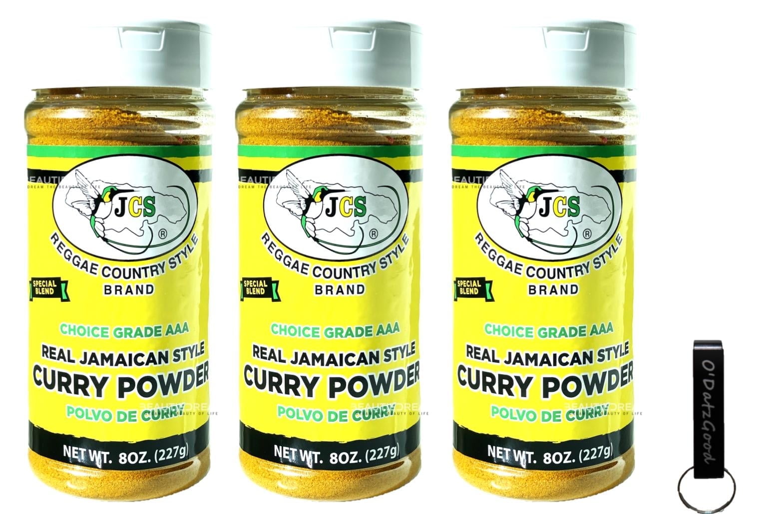 JCS Curry Powder 8 oz (227g) Pack of 3 Packaged w/ ODatzGood - Walmart.com