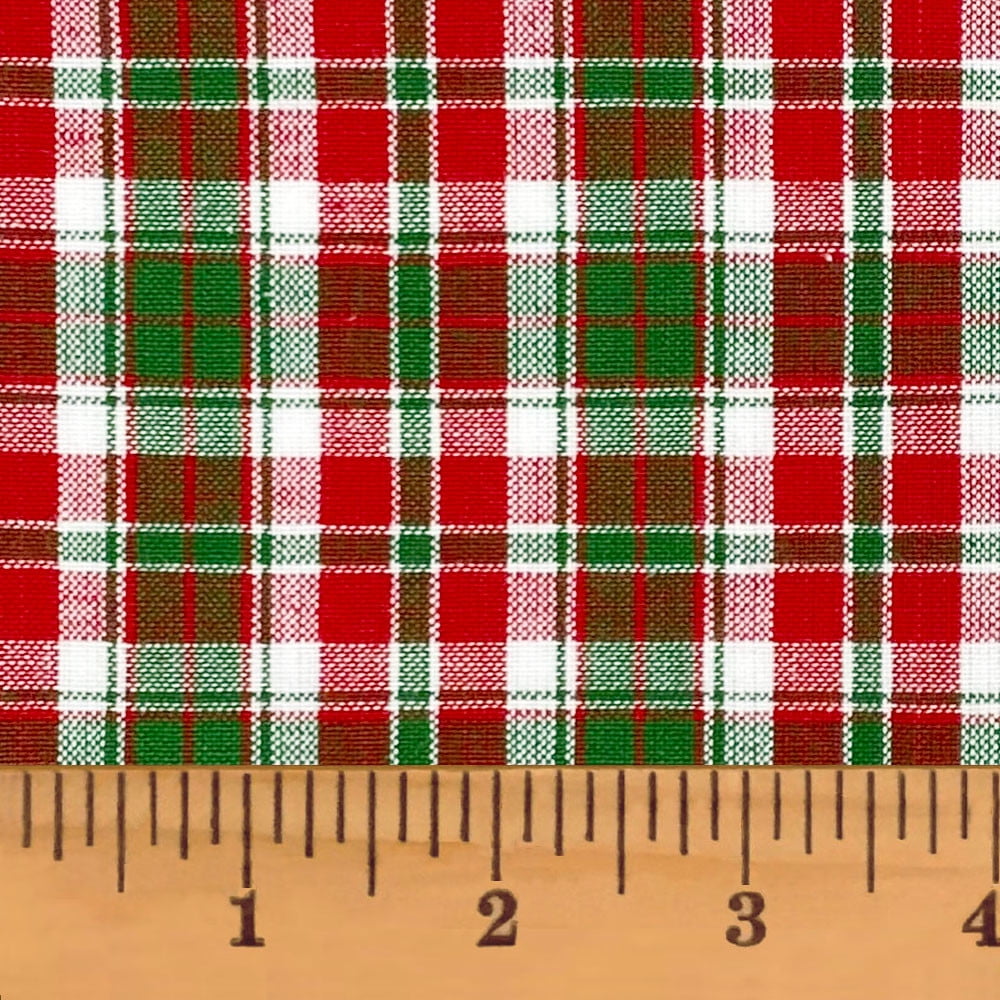 JCS Merry and Bright 5 Plaid Homespun Cotton Fabric Sold by the Yard ...