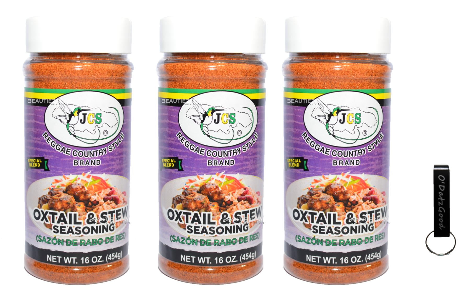 JCS Oxtail & Stew Seasoning 16 oz (454g) Pack of 3 Packaged w ...
