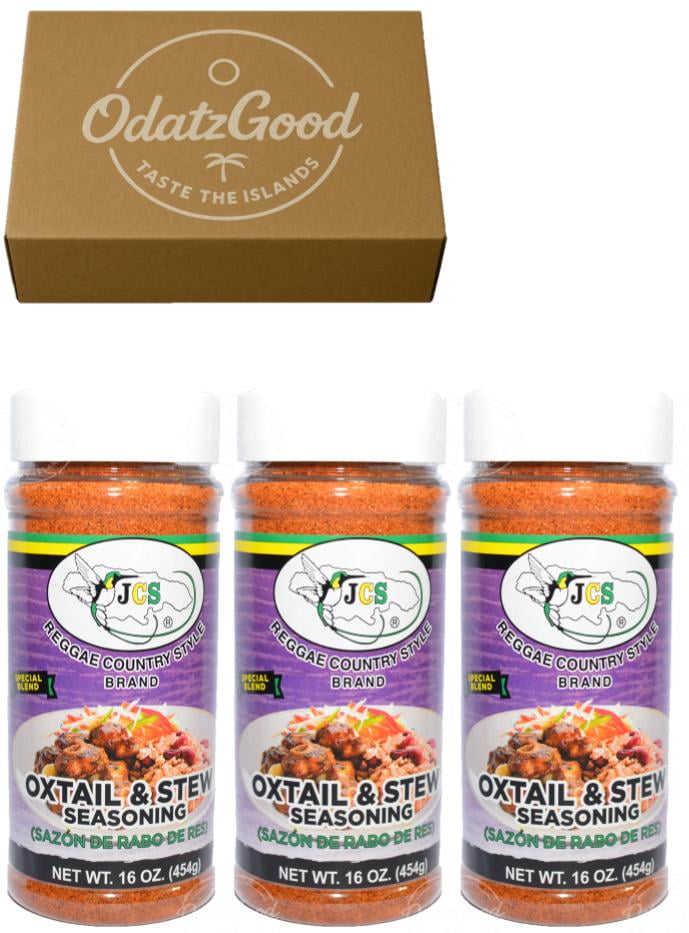 JCS Oxtail & Stew Seasoning 16oz (454g) 3-Pack – Curated & Packaged by ODatzGood - Walmart.com
