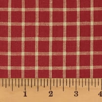 Cotton 1/8 inch Red and White Stripes Striped Cotton Fabric Print by ...