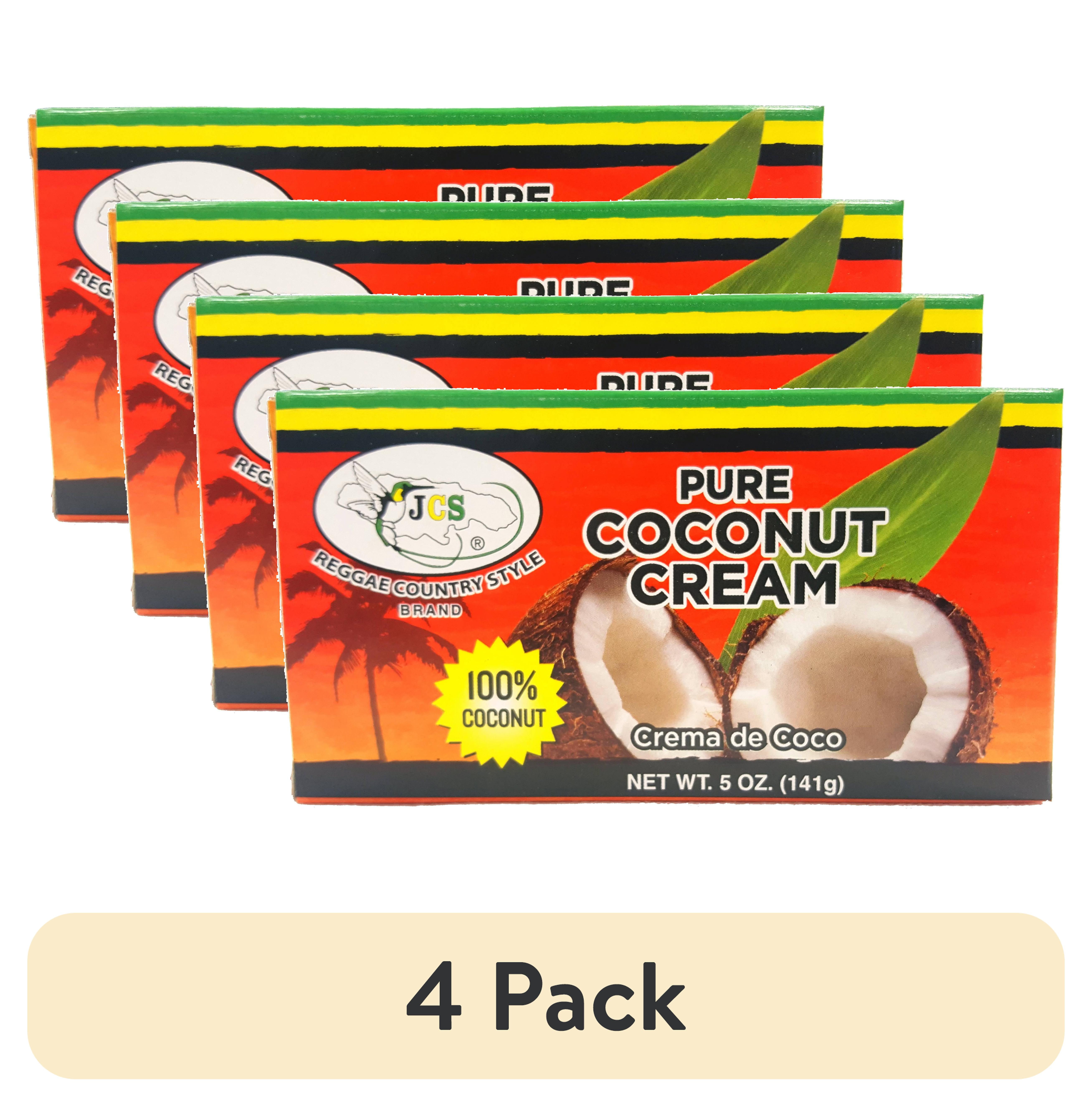 (4 pack) JCS Pure Coconut Cream, 5 oz - Walmart.com