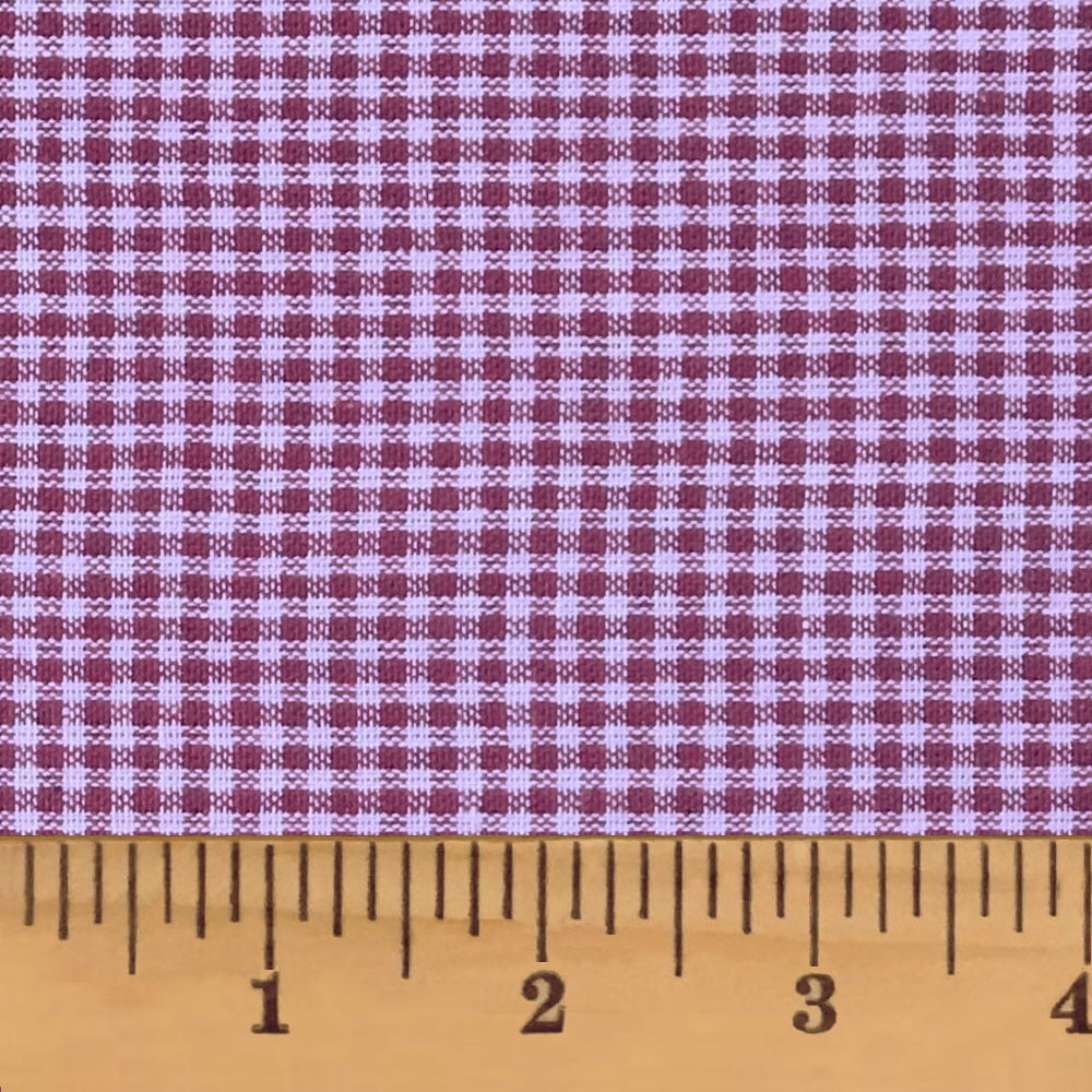 Purple 2 Plaid Homespun Cotton Fabric Sold by the Yard - JCS Fabric ...