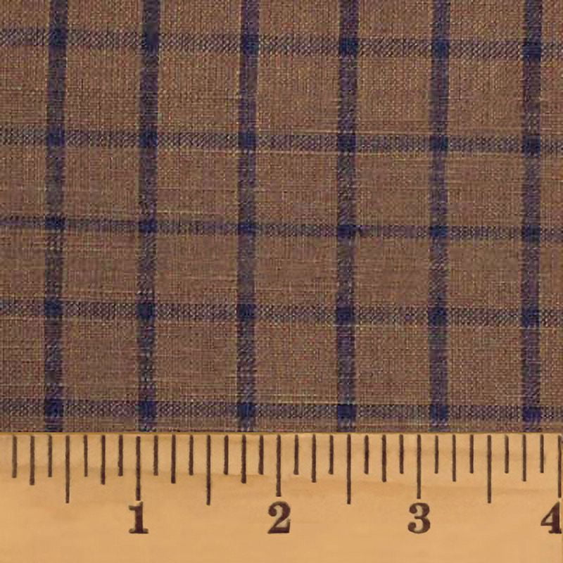 JCS Tuscan Brown 6 Check Homespun Fabric Sold by the Yard - Walmart.com