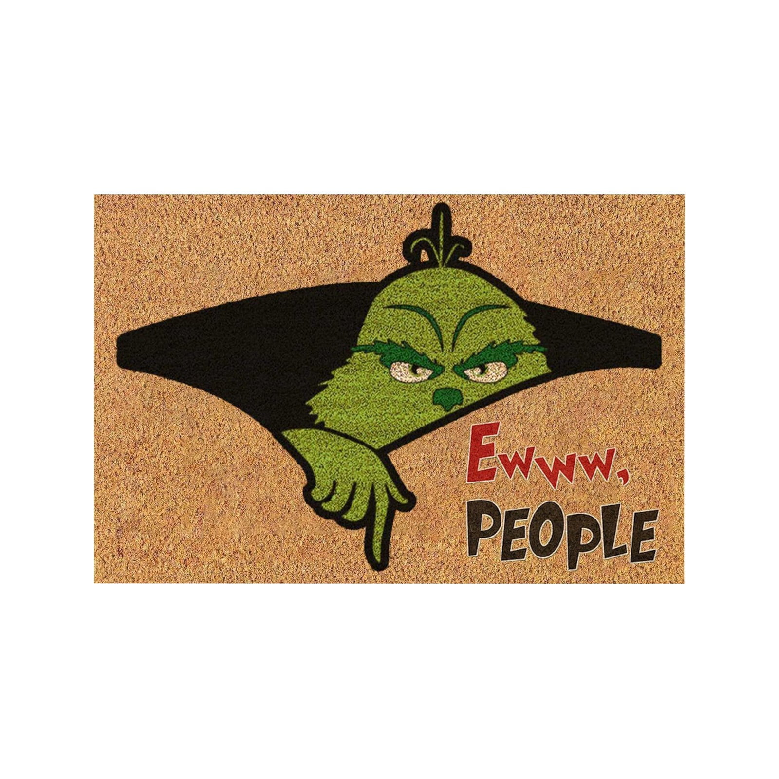 JCToys Grinch Christmas Grinch Welcome Rug - Coir Doormat 50*80Cm for ...