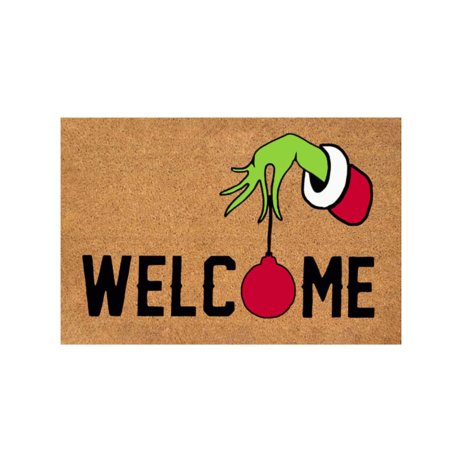 JCToys Grinch Christmas Grinch Welcome Rug - Coir Doormat 50*80Cm for ...