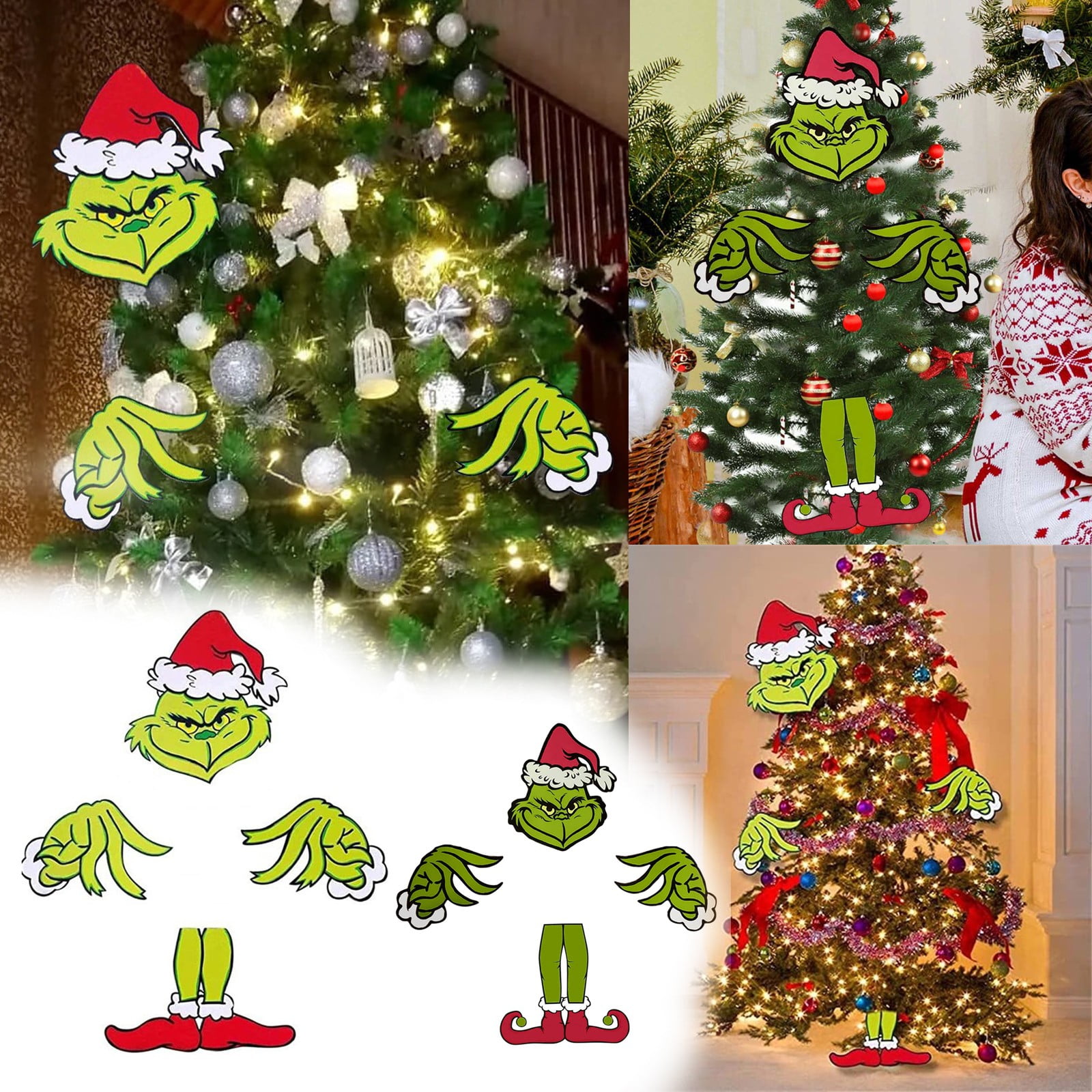 Grinch Christmas Topper & Decorations for Trees - Christmas Grinch ...