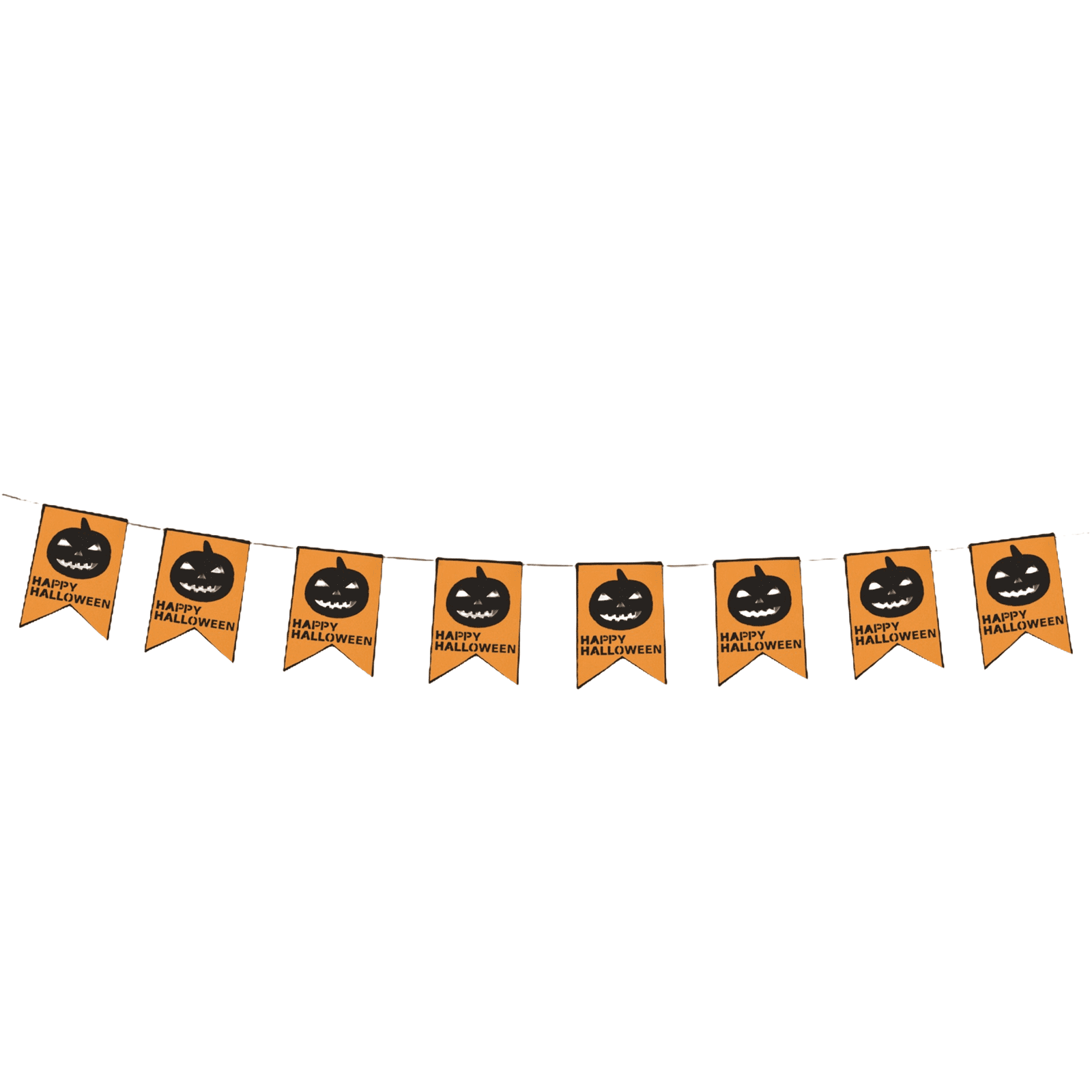 JCToys Happy Halloween Banner - Halloween Pattern Pennant Banner ...