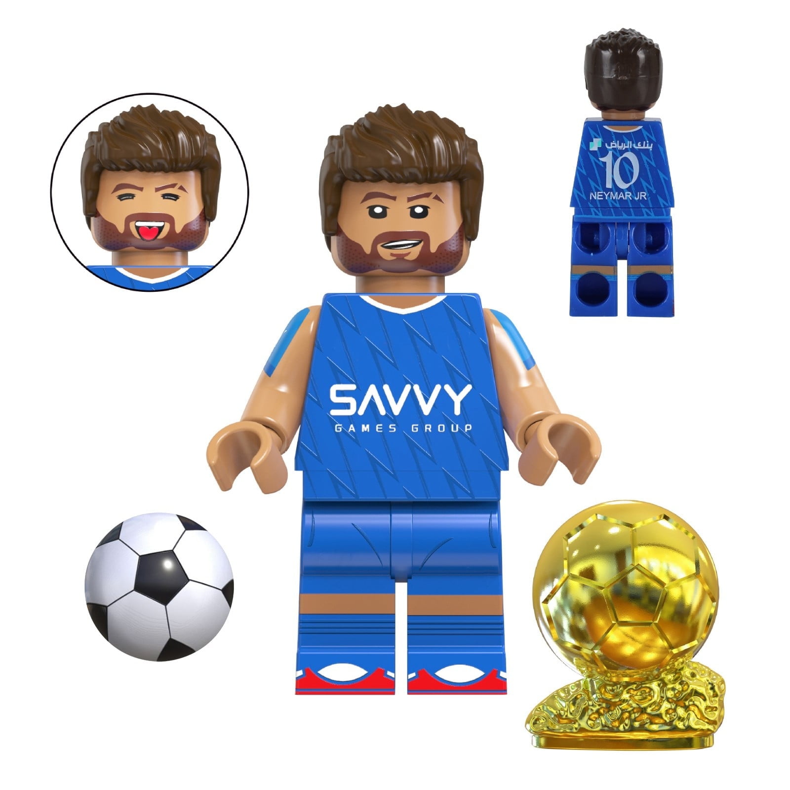 JCToys Soccer Minifigures Building Block Toys, Iconic Football Stars ...