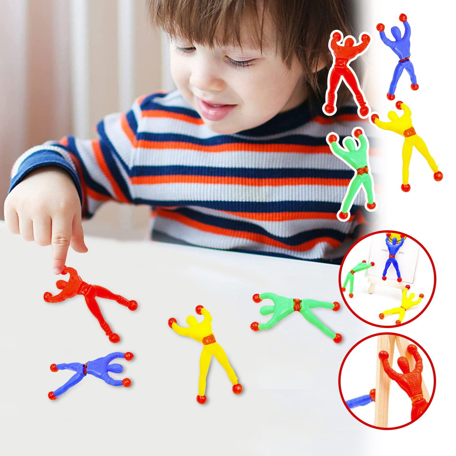 JCToys Superman Sticky Wall Climber Rolling Men, Window Crawlers Party ...