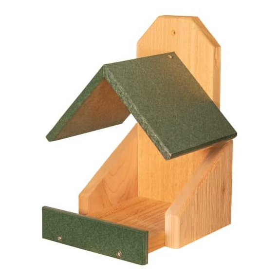 JCs Wildlife Cedar Robin Roost Birdhouse with Recycled Poly Lumber Roof ...