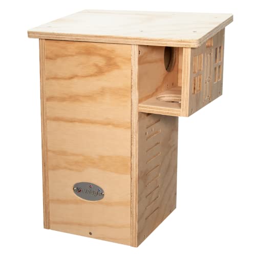 JCs Wildlife Plywood Squirrel House Nesting Box - Walmart.com