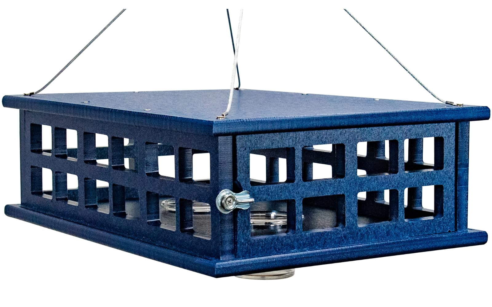JCs Wildlife Recyled Poly Lumber Deluxe Double Caged Platform Bluebird ...