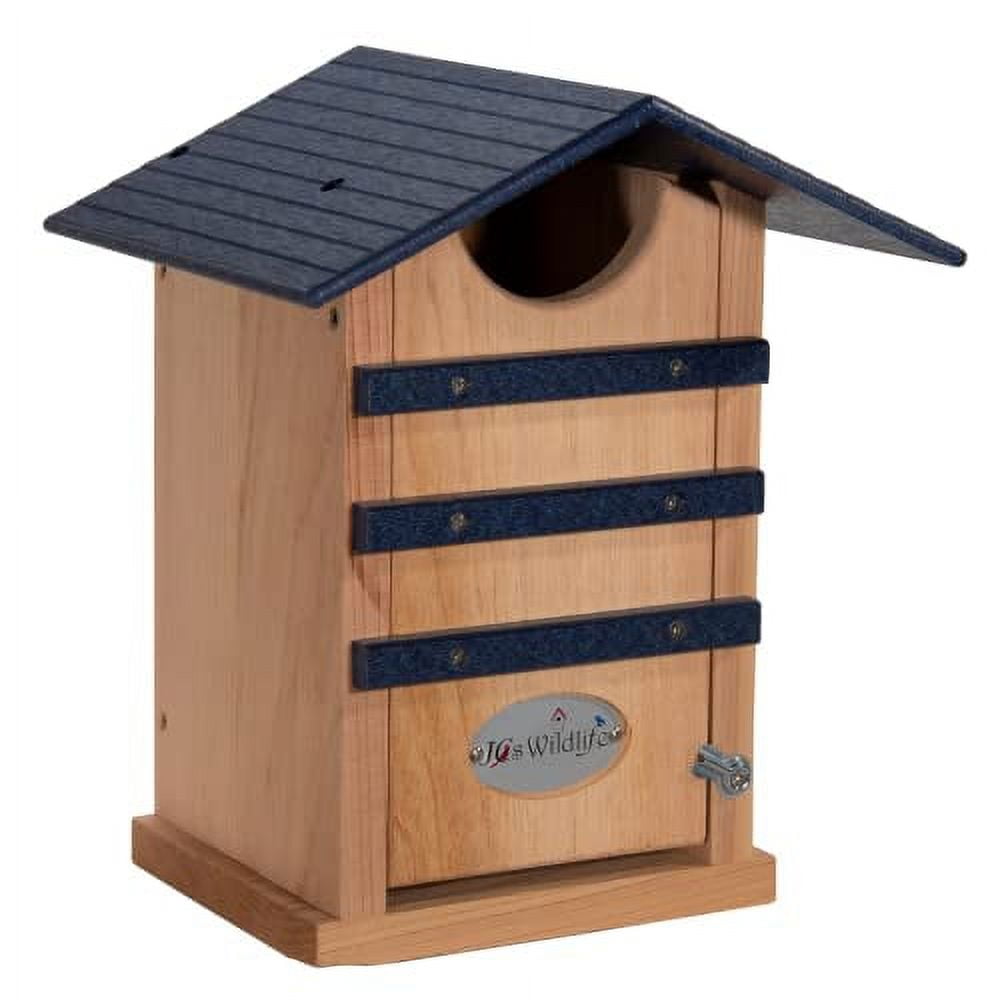 JCs Wildlife Screech Owl or Saw-Whet Owl House Cedar Nesting Box with ...
