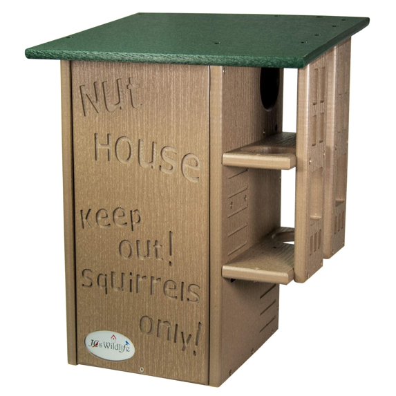 JCs Wildlife Ultimate Squirrel House Nesting Box (Green/Tan) - Walmart.com