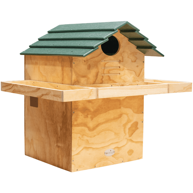 JCs Wildlife X Large Barn Owl Box with Poly Lumber Roof and Exercise ...