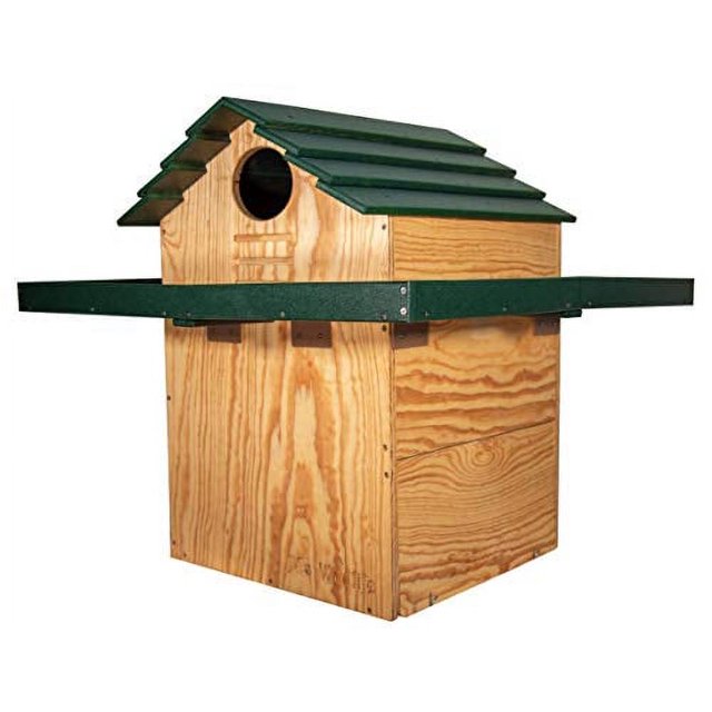 JCs Wildlife X Large Barn Owl Box with Poly Lumber Roof and Exercise ...