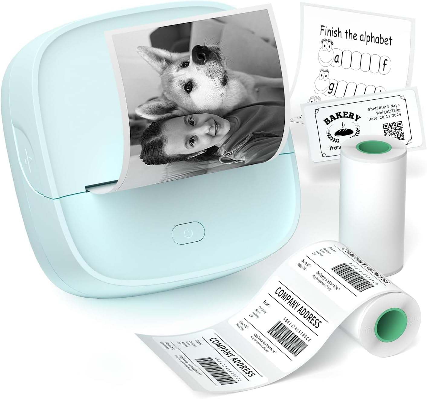 JD-23 Sticker Printer, Mini Portable Thermal Printer Print Pod, Inkless ...