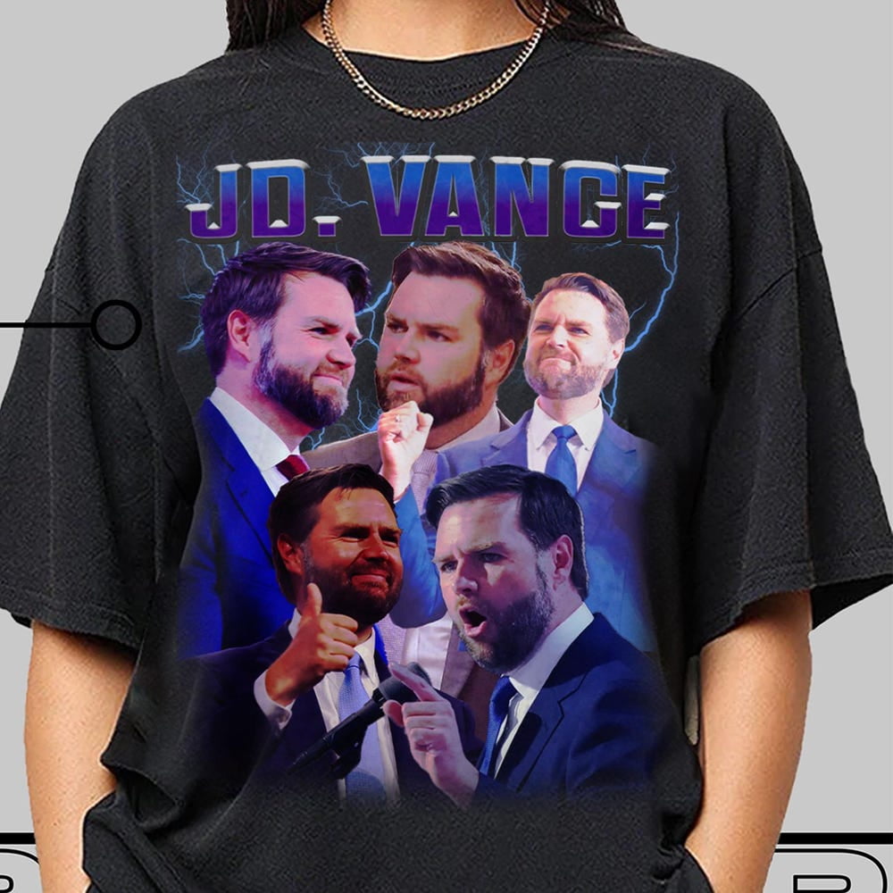 JD Vance T-Shirt, Vintage JD Vance Fan Shirt, JD Vance Tee, Holiday Fan ...
