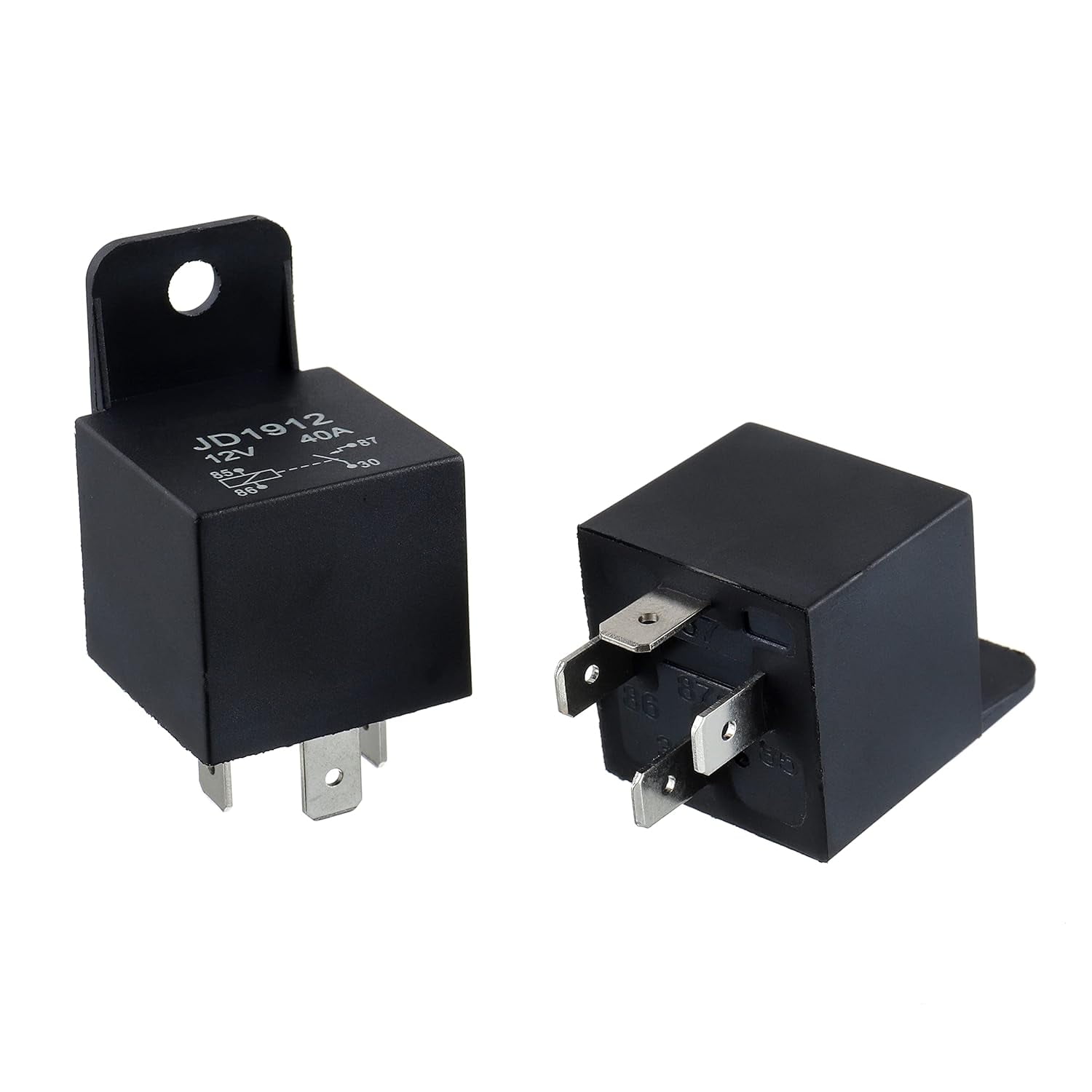 JD1912 Relay 4 Pin 40A 12V SPST Car Truck Van Motorcycle Boat Relay ...
