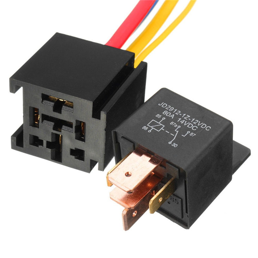 JD2912 DC24V Automotive Relay Pair with Socket and Wiring for Vehicles ...