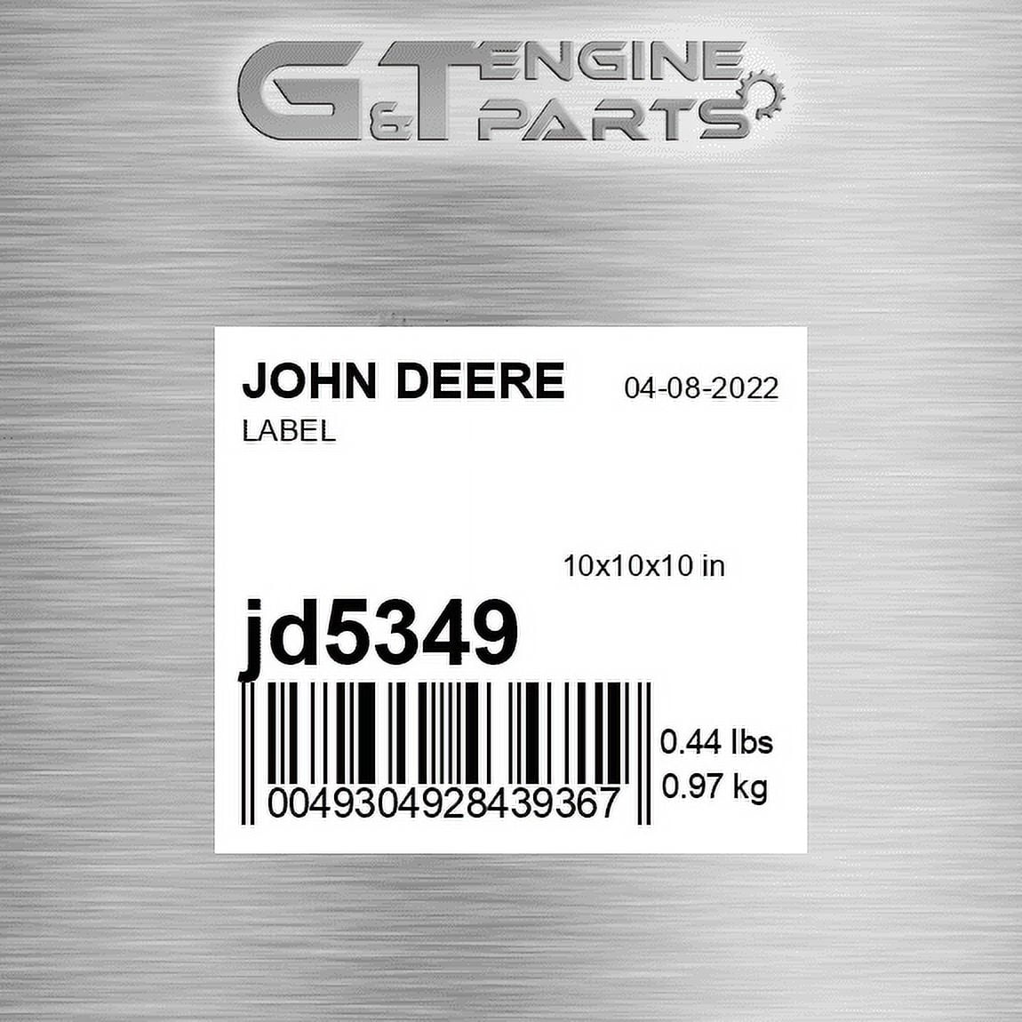 JD5349 LABEL fits JOHN DEERE (New OEM) - Walmart.com