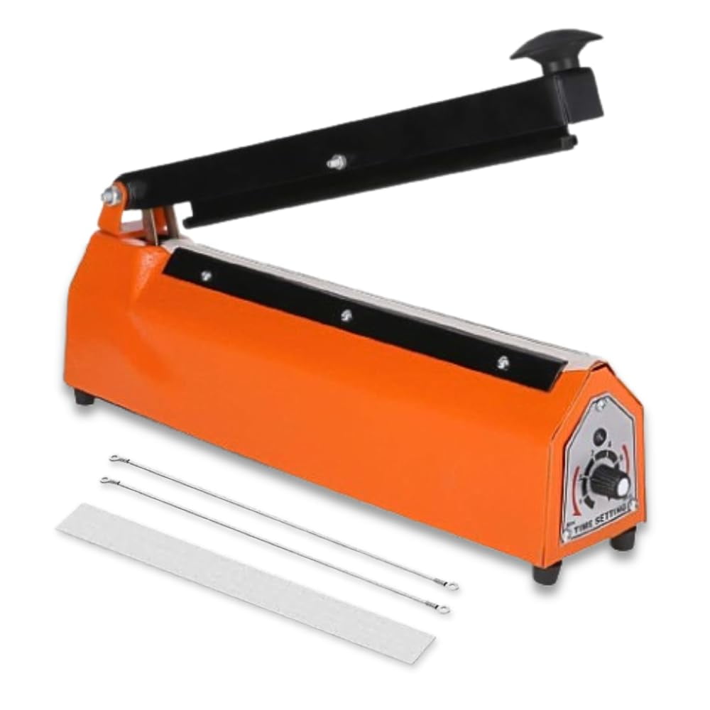 JD9 12 inches Orange Premium Range Metal Heavy Duty Heat Sealer Machine ...