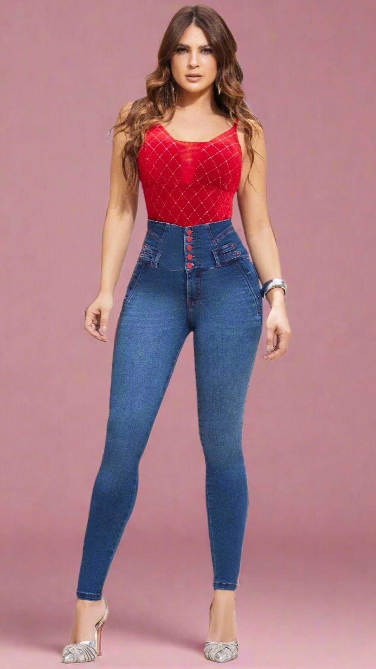 JDCOLFASHION 1500 Colombian Push Up Jeans High Waist Skinny Leg Piel ...