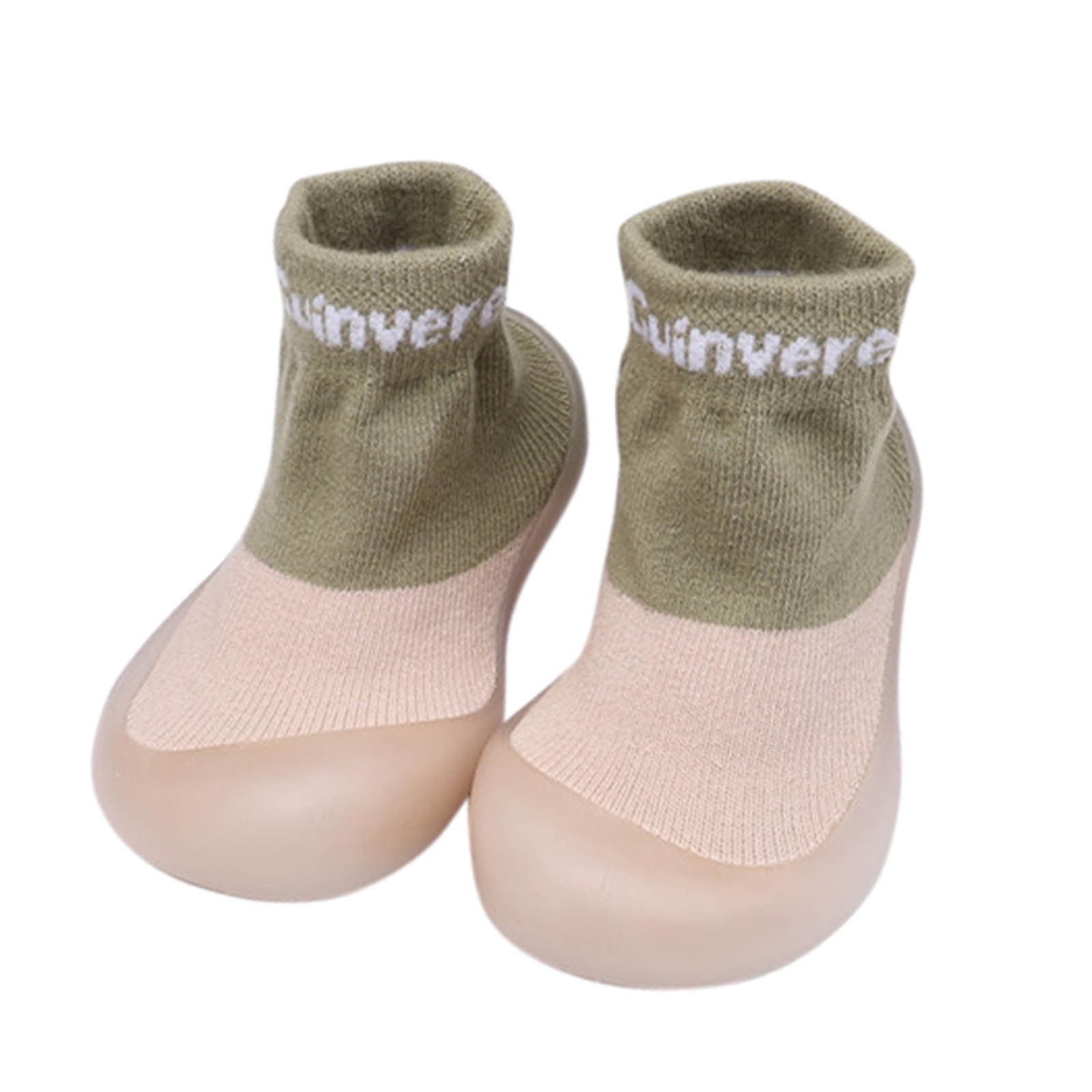 JDEFEG 3C Toddler Boy Shoes Shoes Solid Elastic Socks Letter First Baby ...
