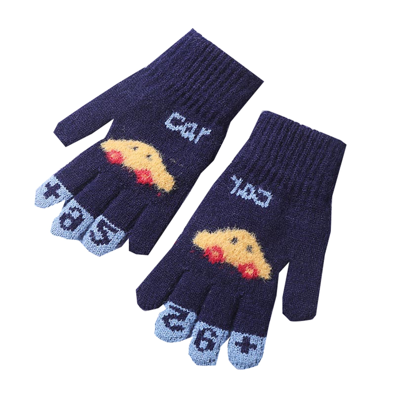 JDEFEG 5 Year Old Girl Mittens Children Gloves Winter Boys Car Five ...