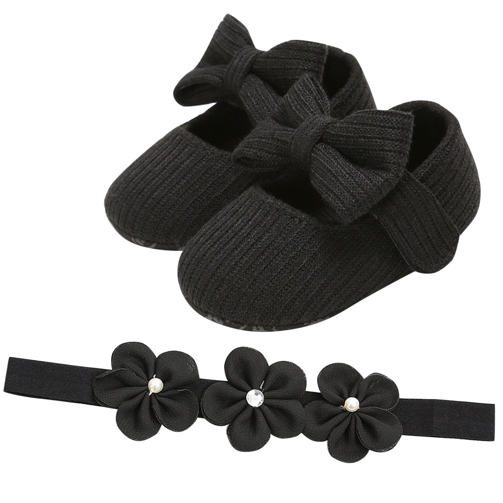 JDEFEG Baby Boy Shoes 6-12 Months Girls Princess Baby Flower Prewalker ...