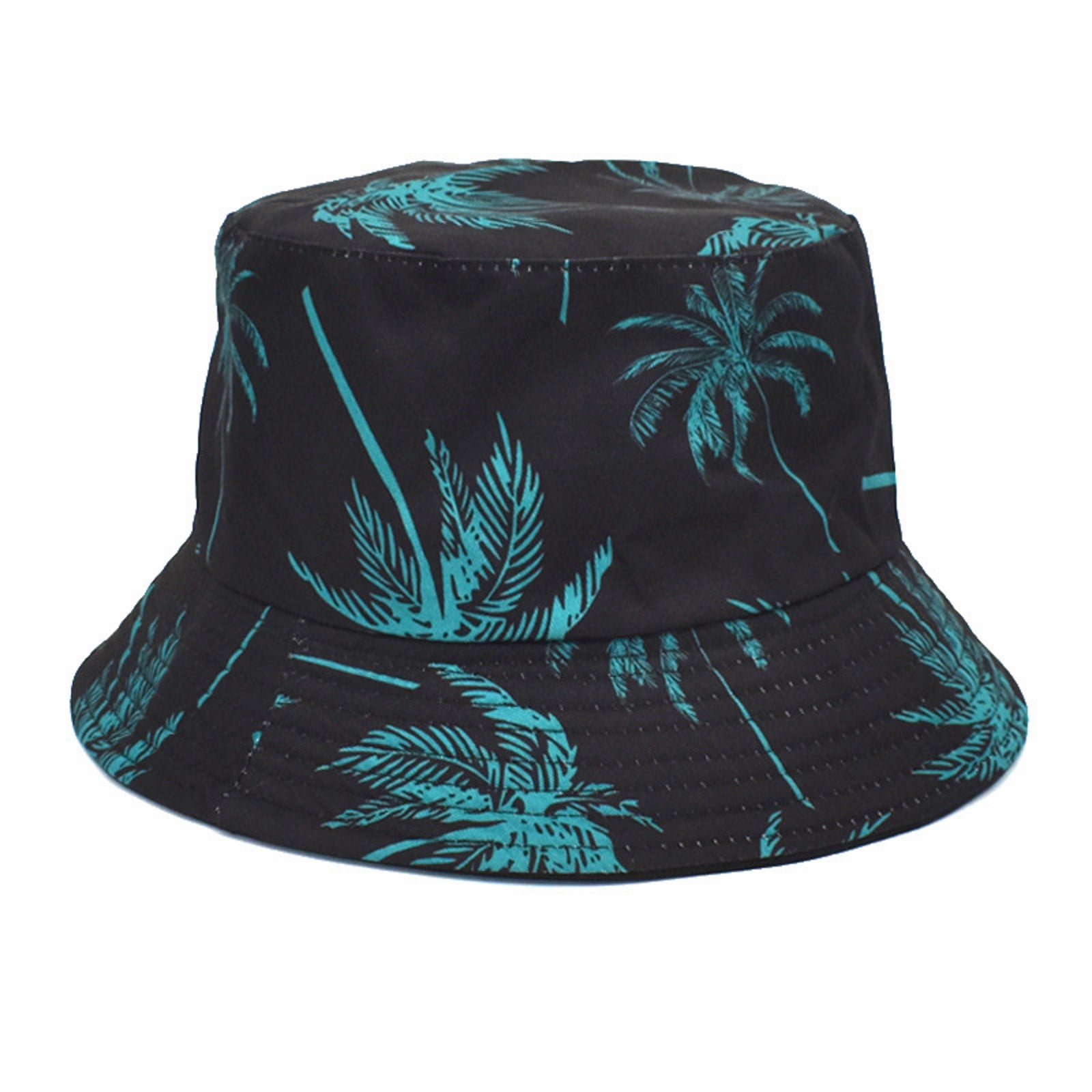 JDEFEG Black Bucket Hat Men Women Summer Fashion Beach Adjustable ...