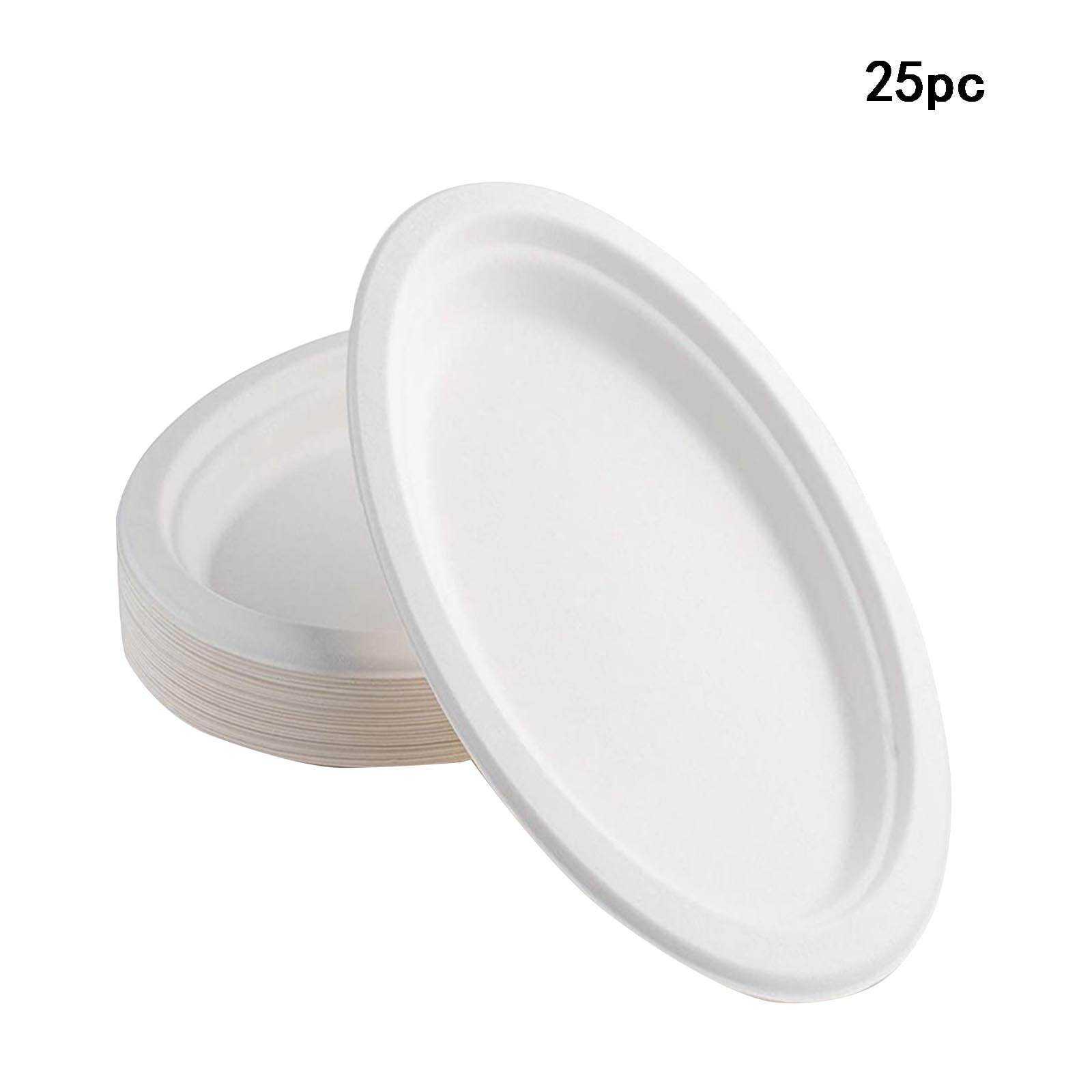 JDEFEG Disposable Paper Plate Disposable Serving Platters Picnic Paper ...