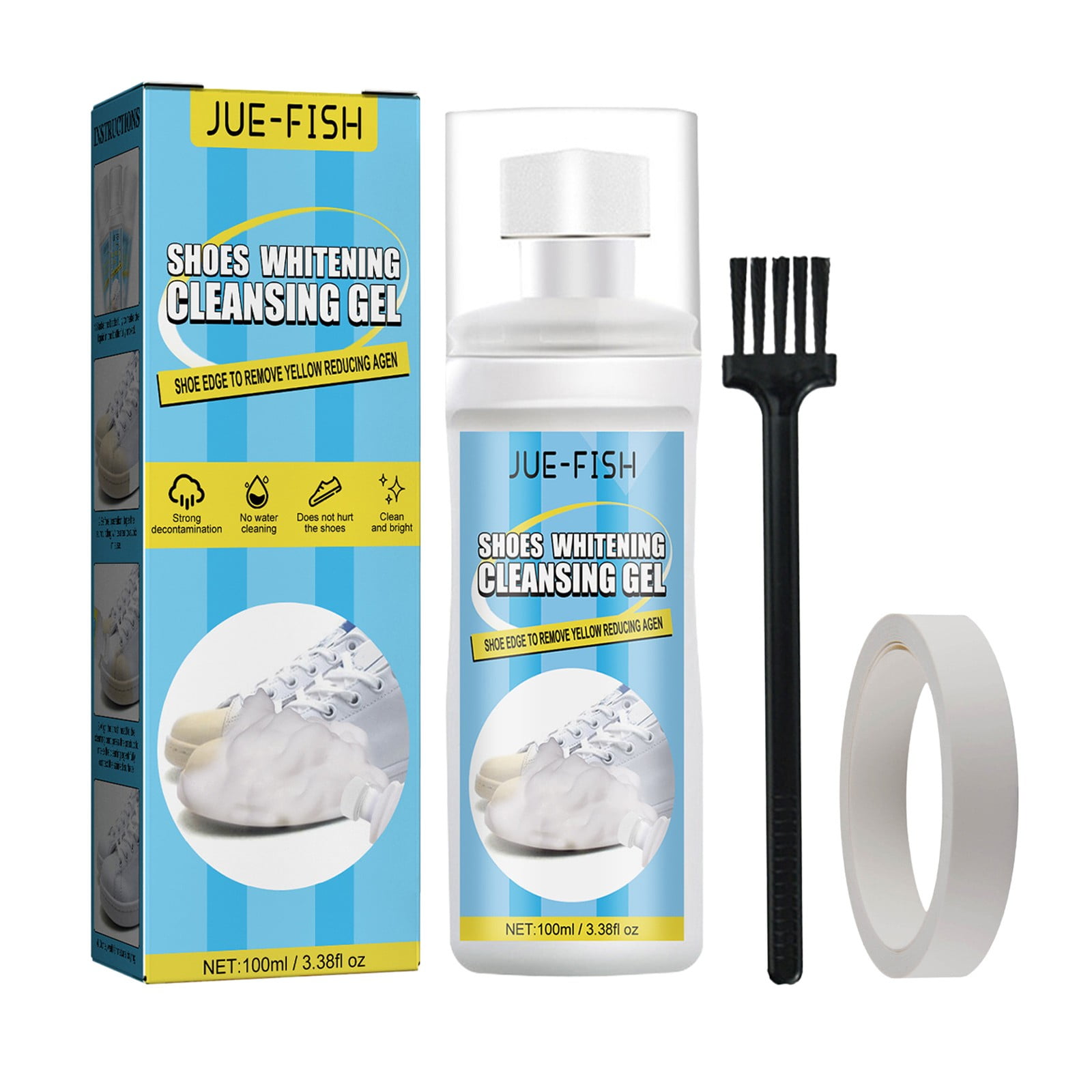 JDEFEG Fuzz for Face Shoes Cleansing Cleaner White Shoes Stains ...