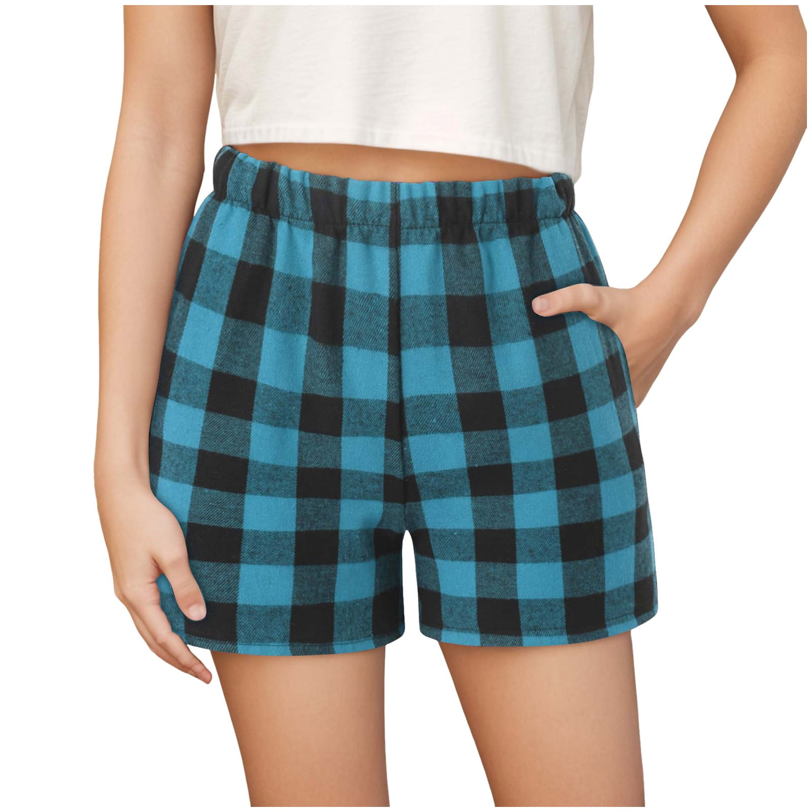 JDEFEG Girls' Pajama Shorts Pajama Pants Soft Sleepwear Pajamas Bottoms ...