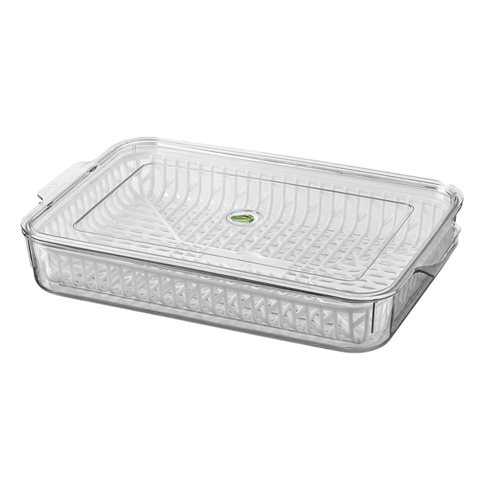 JDEFEG Glass Canisters with Airtight Lids Refrigerator Storage Box ...