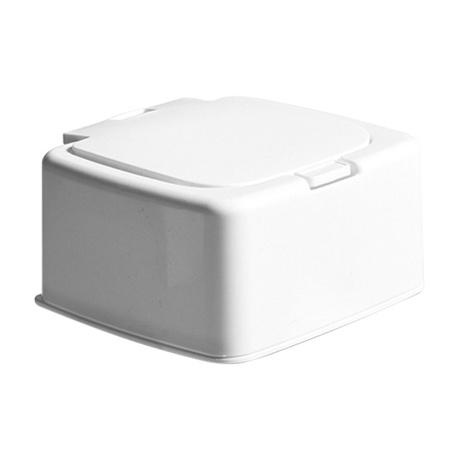 JDEFEG Glass Storage Containers with Lids Press Popup Storage Box ...