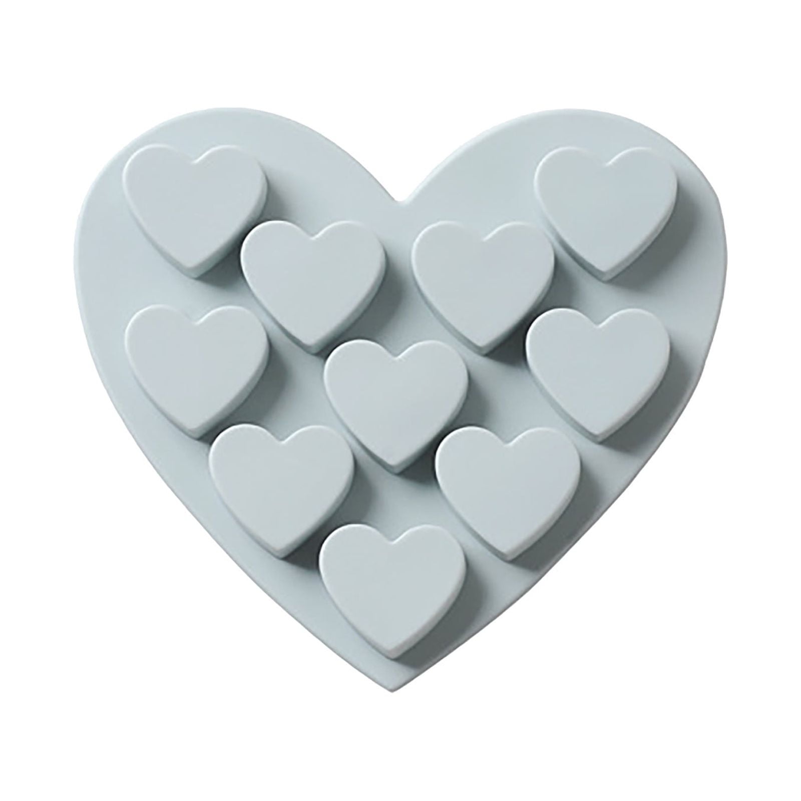 JDEFEG Gloves Size 8 Baking Mould Heart Shape Love Silicone Heart ...