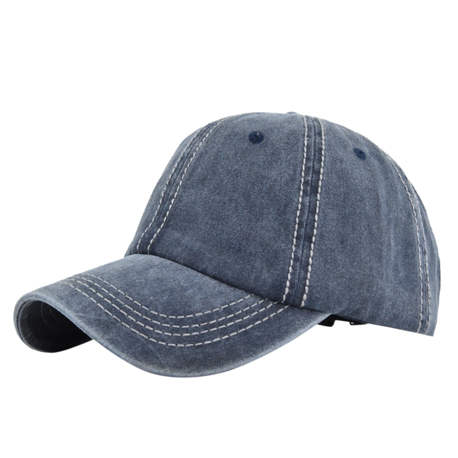 JDEFEG Head Visors Mens and Womens Denim Retro Washed and Old Destroyed ...