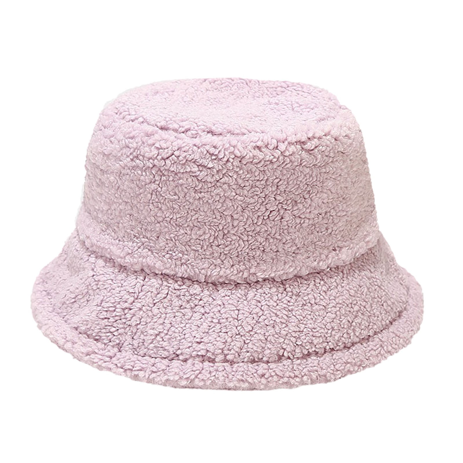 JDEFEG Men's Cool Bucket Hat Winter Fluffy Cow Print Bucket Hats Women ...