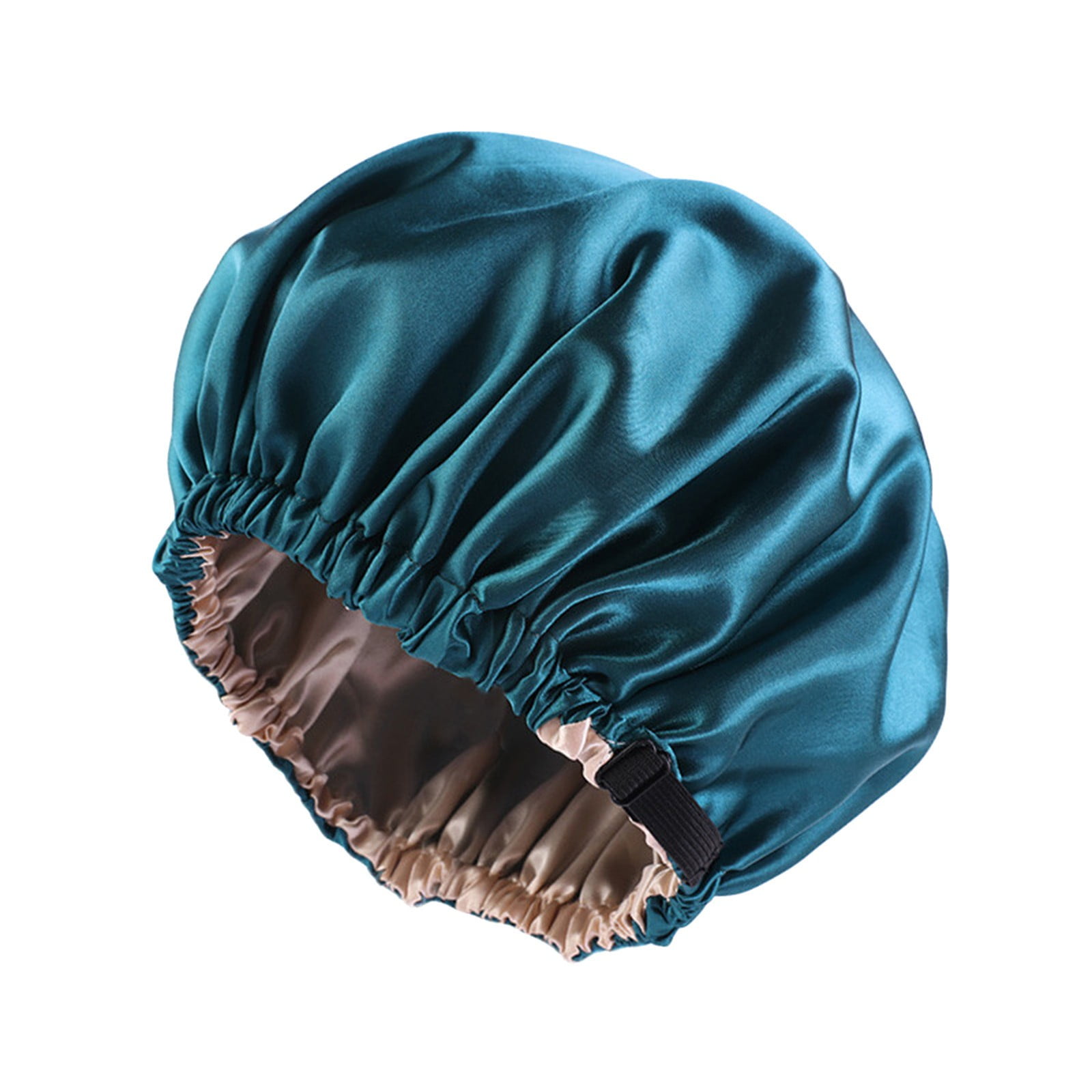 JDEFEG Men's Sun Hat Blue Satin Bonnet Adjustable Head Size Sleep Silk ...
