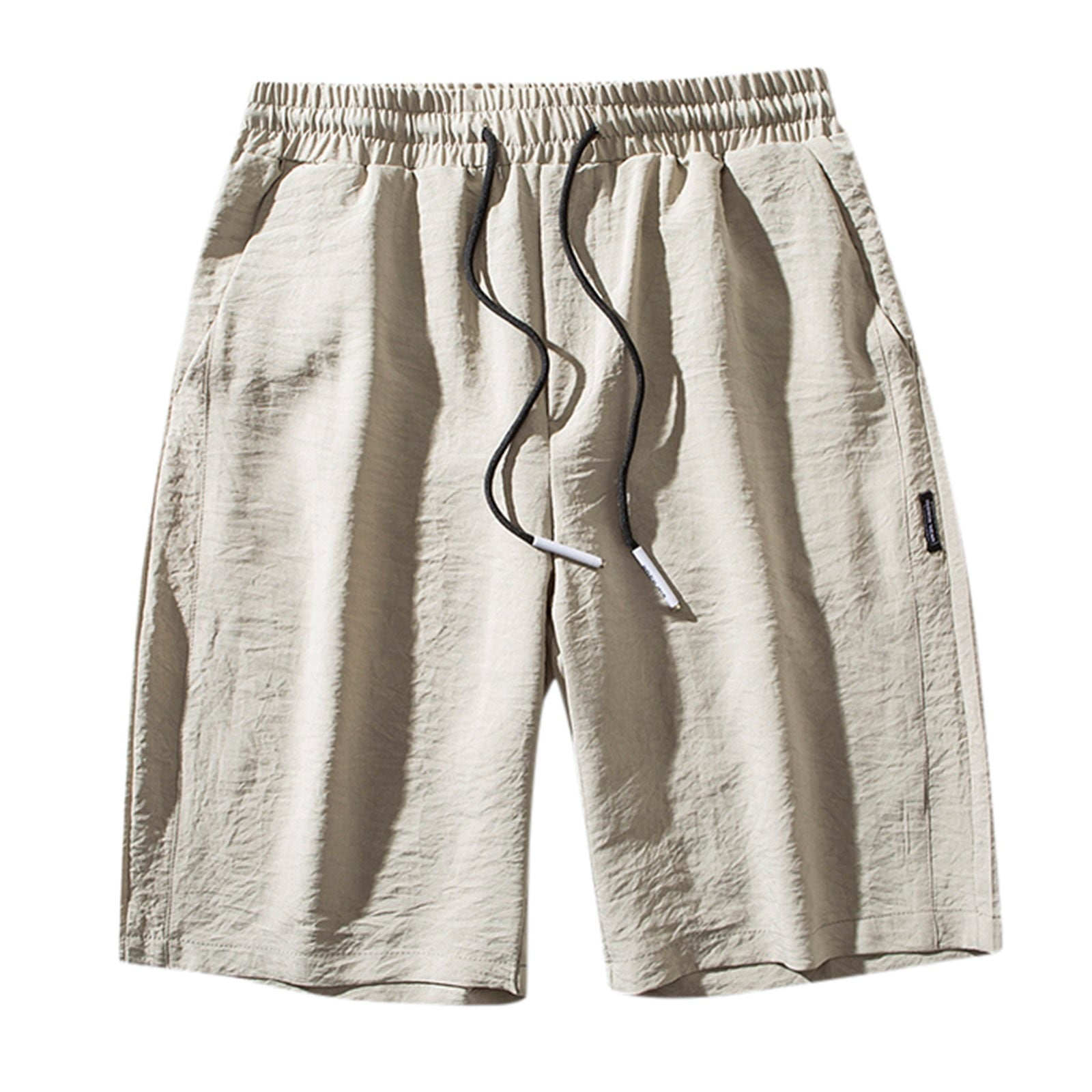 JDEFEG Mens Baseball Shorts Solid Men Running Color Straight Pants ...