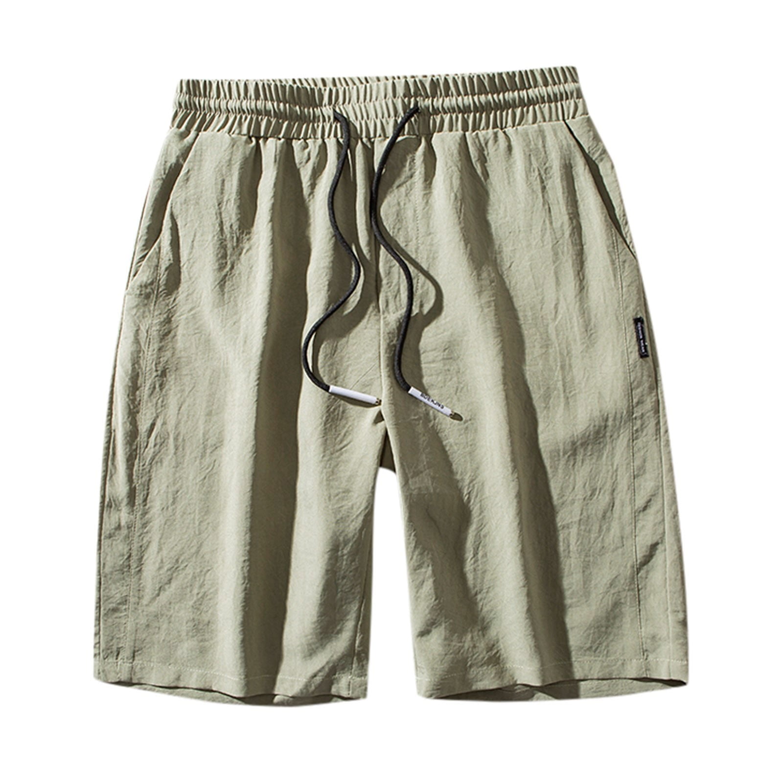 JDEFEG Mens Baseball Shorts Solid Men Running Color Straight Pants ...