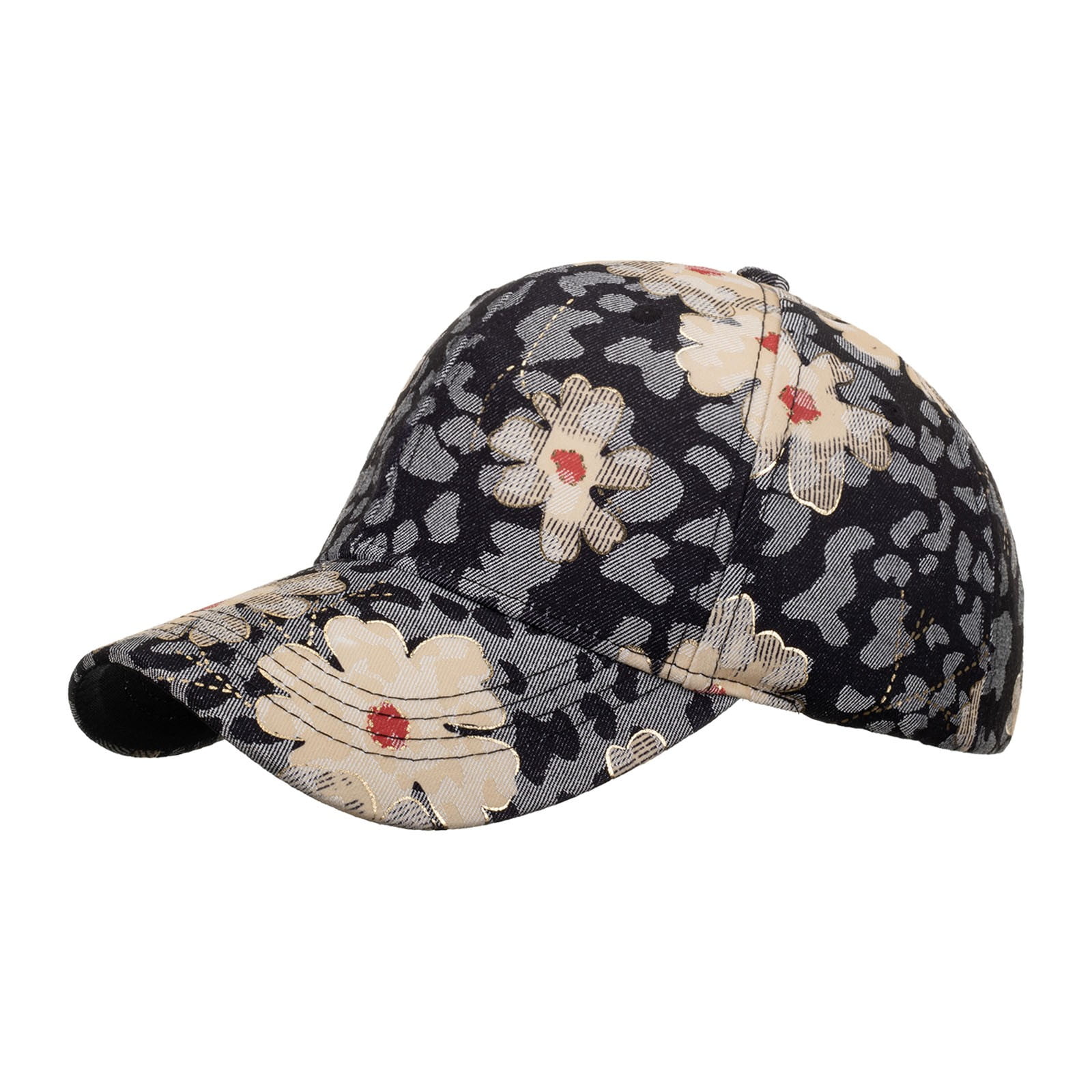 JDEFEG Mens Hat Mesh Fashion Women Men Sport Flowers Print Breathable ...