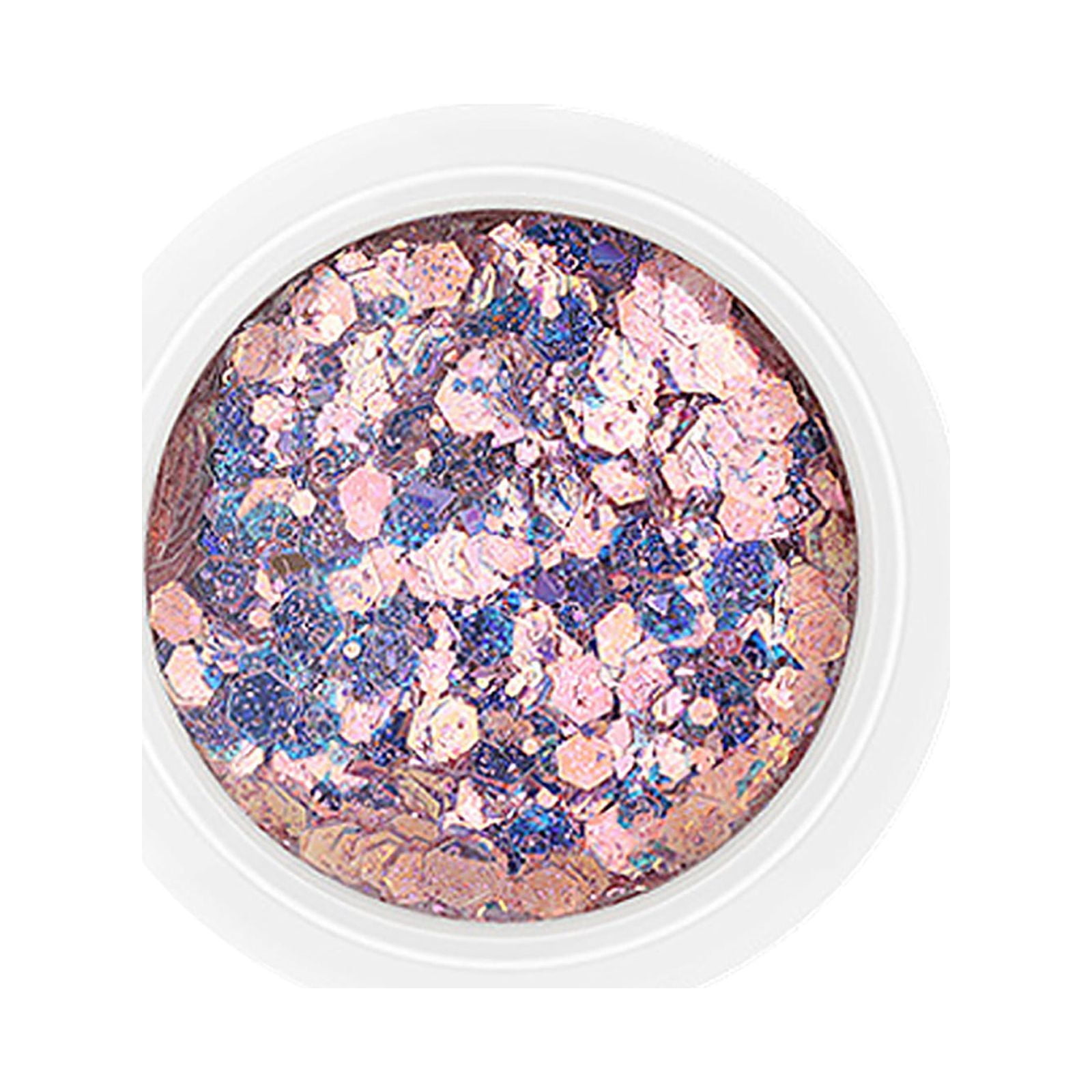 JDEFEG Nail Glitter Sequins Rainbow Colored Glitter Scale for Manicure ...